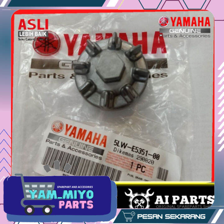 BAUT TUTUP PEMBUANGAN OLI MESIN BAWAH MIO SPORTY SMILE NOUVO ORIGINAL ...