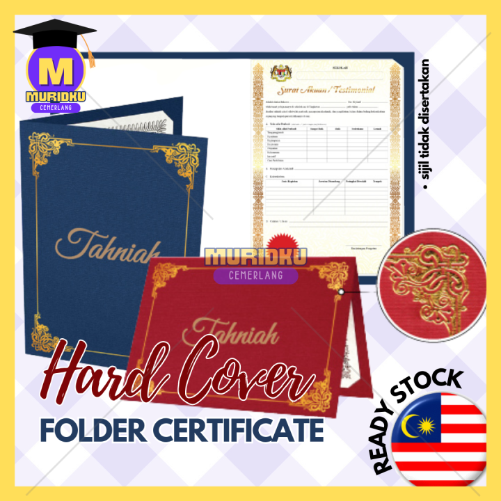 [READY STOCK] Certificate Folder (Hard Cover) with Hot Stamping ...