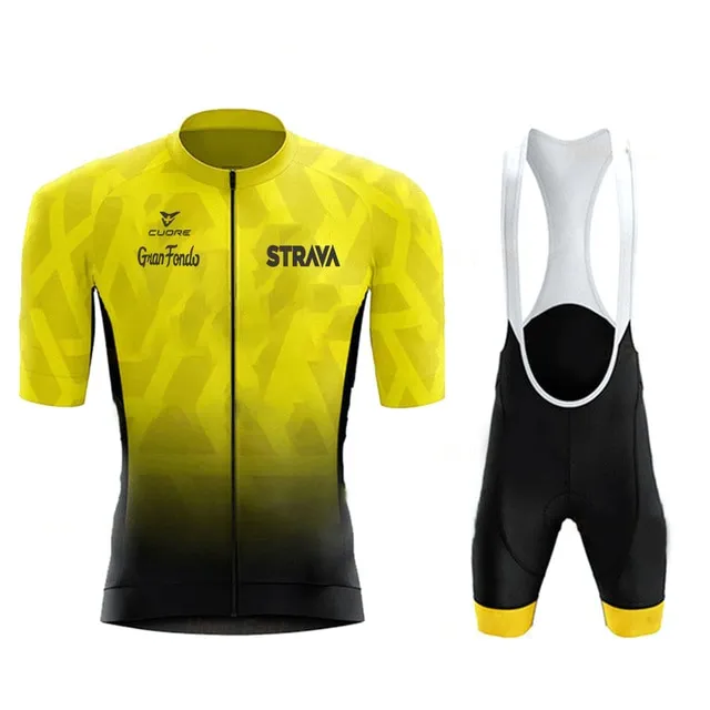 STRAVA Long Sleeve MTB Cycling Jersey Set Spring Suit | Lazada PH