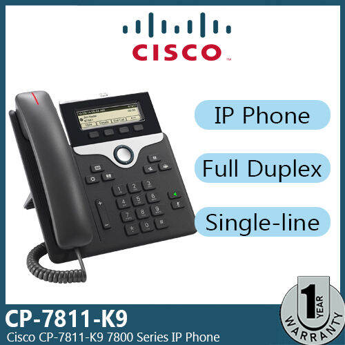 CP-7811-K9 7800 Series Cisco IP Phone Integrated Ethernet switch ...