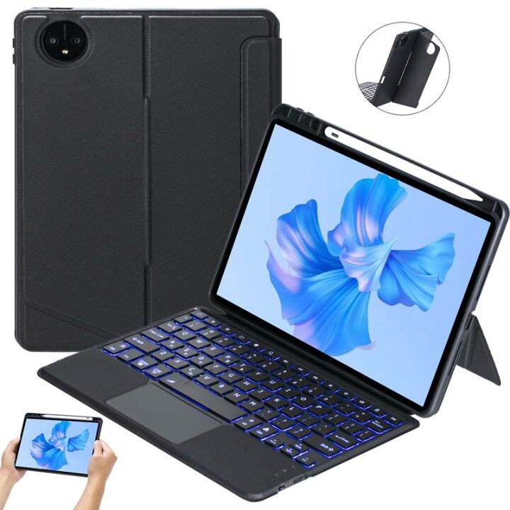 Backlight TouchPad Keyboard with Magic Movable Case for Huawei MatePad ...