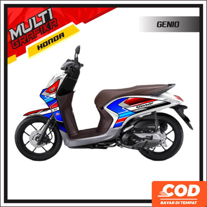 Stiker Striping Dekal Motor HONDA GENIO Series B, Decal Custom Premium ...