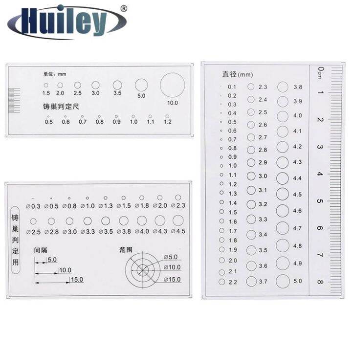 Casting Quality Inspection Ruler Surface Pore Test Card Calition Ruler ...