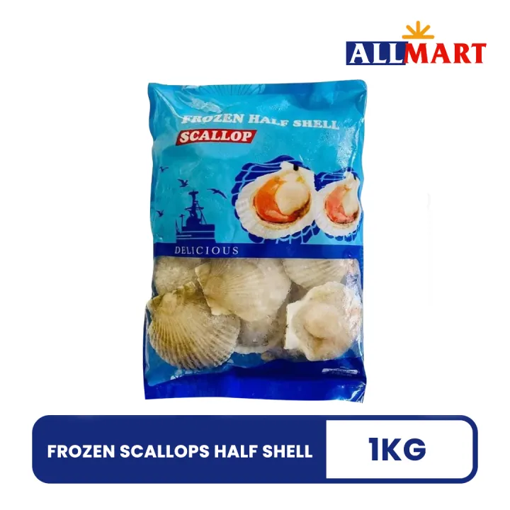 AllMart Frozen Scallops Half Shell 1kg | Lazada PH