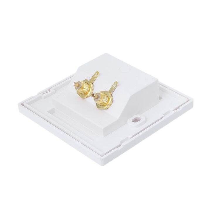 RCA Wall Socket Audio Panel Speaker Junction Box Lotus Power Outlet ...