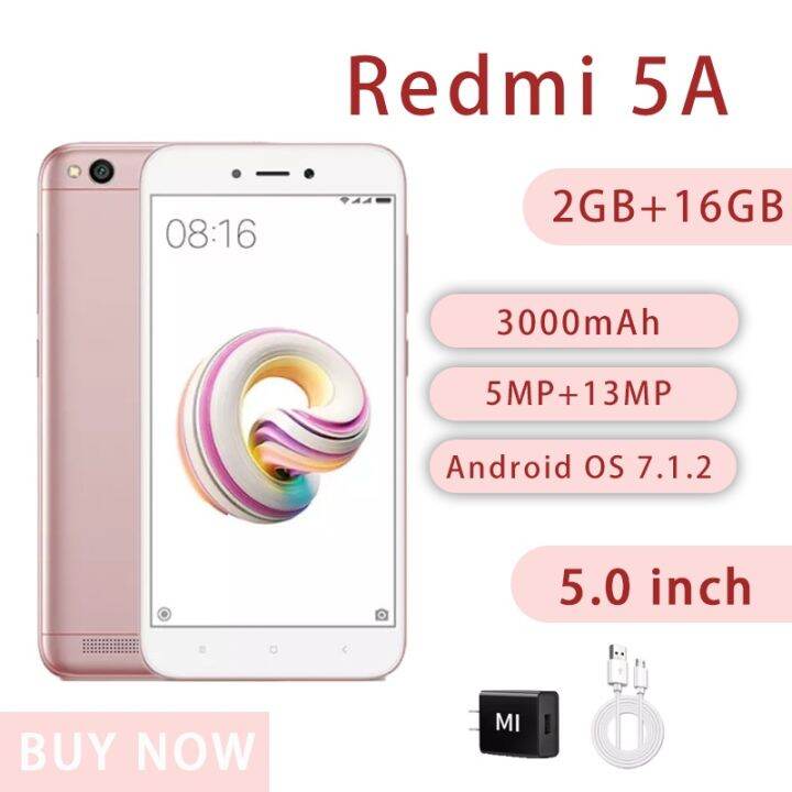 Redmi 5A smartphone 2GB RAM+16GB ROM 5 inch full screen 5Mp+13Mp ultra ...
