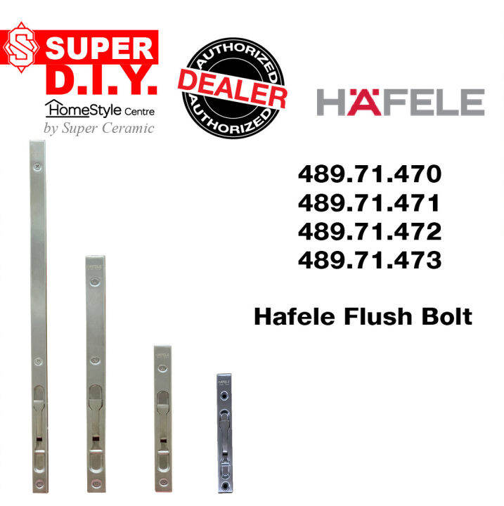 HAFELE Flush Bolt 6 - 12 inches Stainless Steel | Lazada