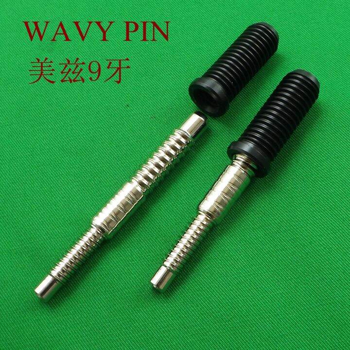 Mezz Cue Joint & Insert Wavy Pool Billiards Replacement Stainless Steel ...