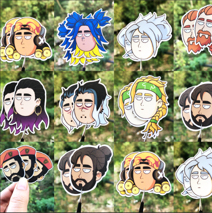 Valorant Agents Die-Cut Waterproof Stickers | Lazada PH