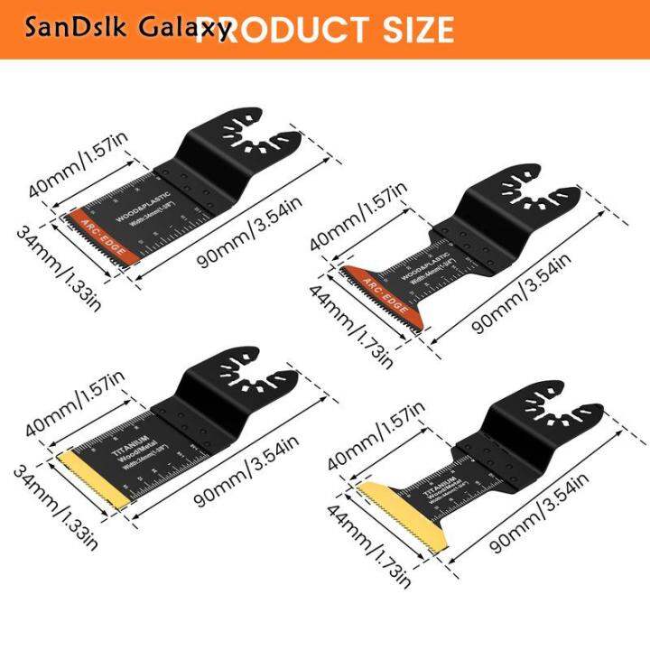 SanDslk Galaxy 28ชิ้นใบเลื่อยไฟฟ้าระบบสั่นสะเทือน S ใบมีดโค้งเคลือบ ...