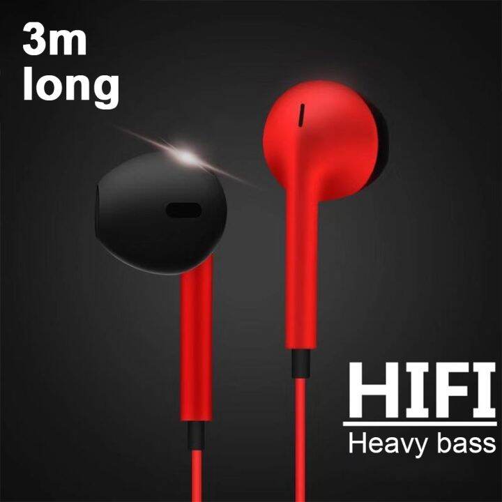 3 meter long HIFI monitoring earphones earphones With Bass Earbuds ...