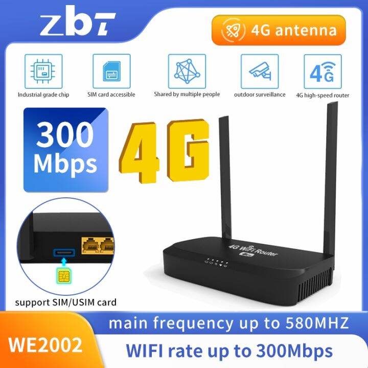 ZBT 300Mbps Wireless N 4G LTE CAT4 Modem Travel Wifi Router WE2002-A ...