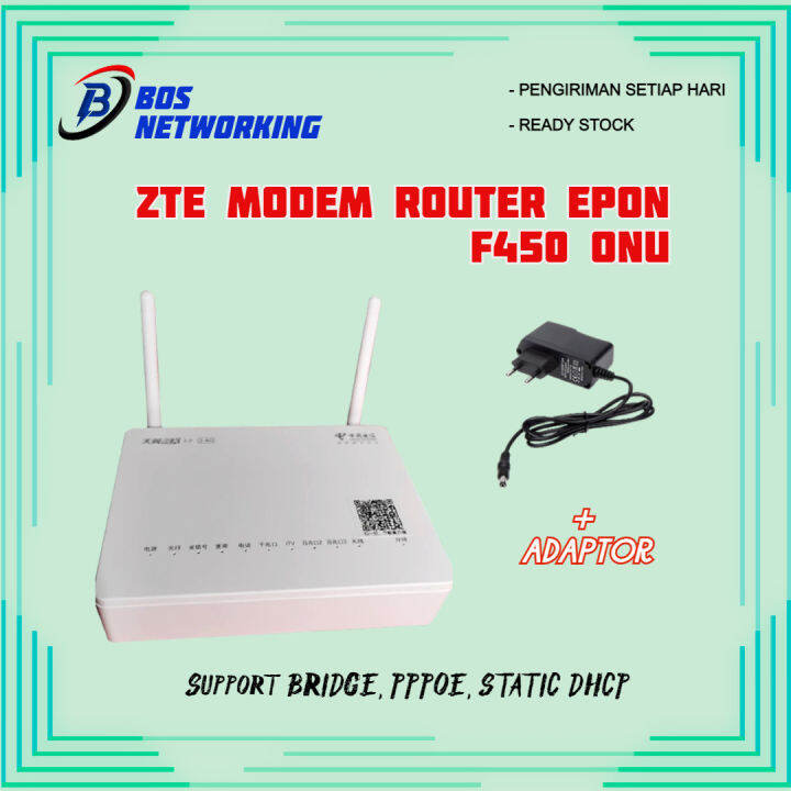 Modem EPON ZTE F450 ONU Support WiFi Route Bridge | Lazada Indonesia
