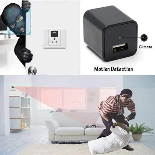 YMS Hidden Camera Wall Plug Mini USB Charger Spy Cam | Lazada PH