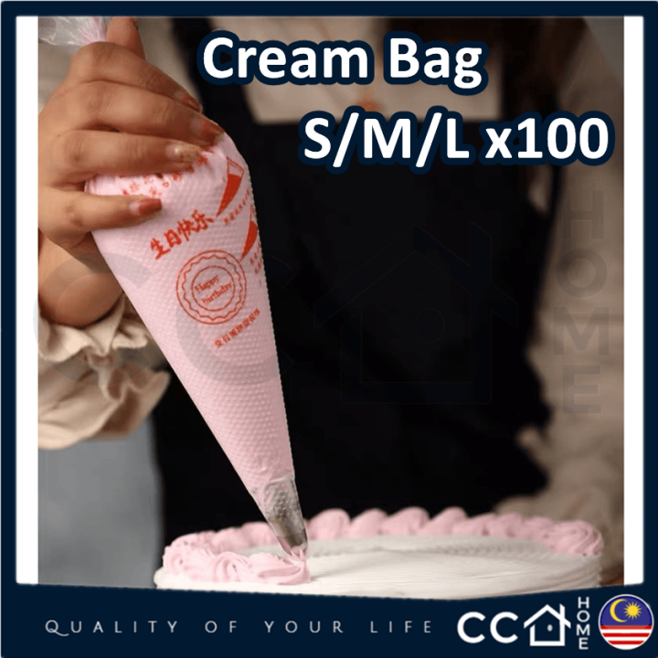 EXTRA THICK 100pcs Disposable bakery baking use Piping Bag Cake Cupcake ...