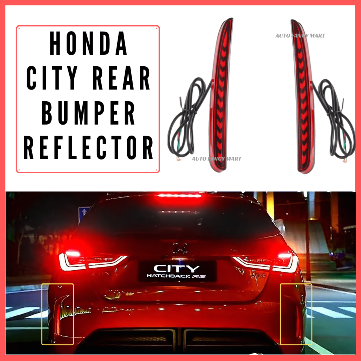 Honda City Hatchback Type R Rear Bumper Reflector Running LED ( 3 in 1 ...