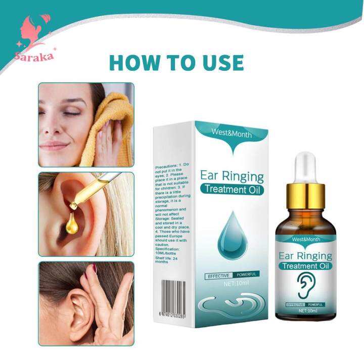 Saraka 10ml Ear Ringing Relieving Ear Drops Hard Hearing Release Ear ...