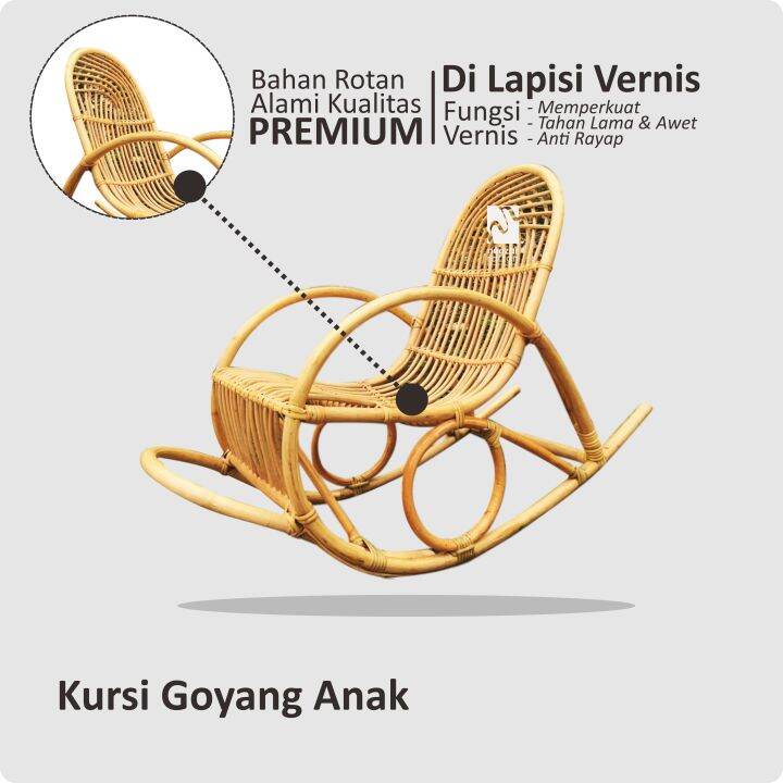 Kursi Goyang Rotan Anak Kecil, Bangku Santai | Lazada Indonesia