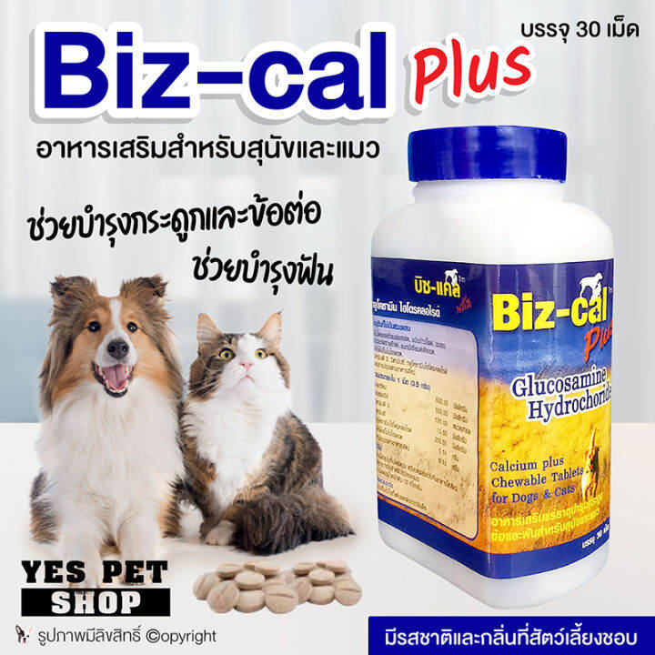 อาหารเสริม สำหรับสุนัข หมา แมว Biz-cal Plus บิซ-แคล พลัส บำรุงกระดูก ...