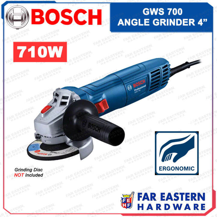 BOSCH GWS 700 Angle Grinder 4" 710W RBPTCD | Lazada PH