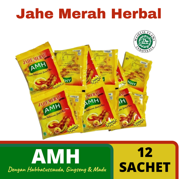 AMH Jahe Merah Original Asli Habbatussauda Plus Ginseng Madu Minuman ...