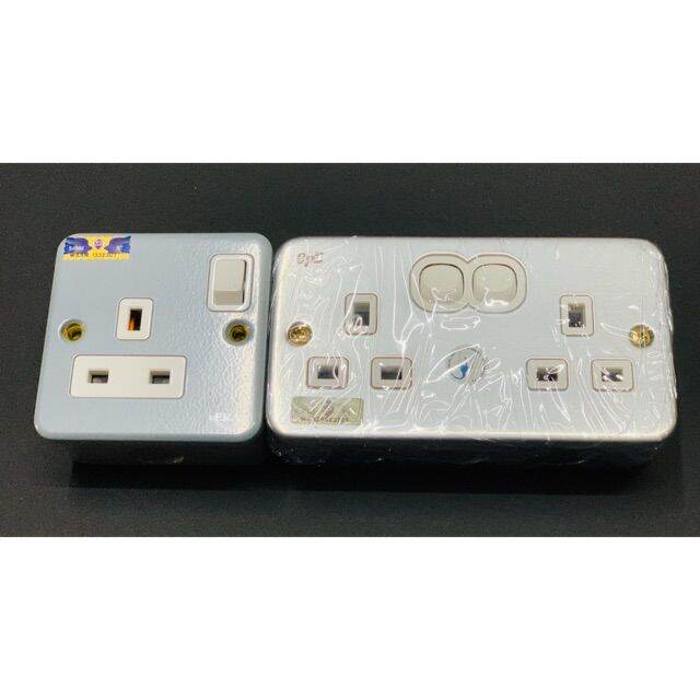 METAL CLAD 13A Socket Out & 2x13A Socket Outlet | Lazada