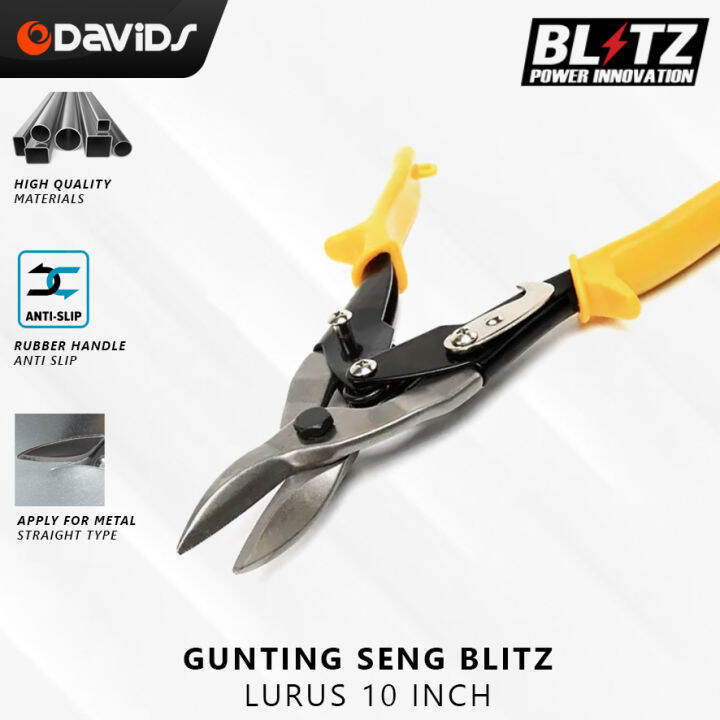 Gunting Holo Baja Ringan Seng Galvalum Hollow Lurus Blitz 10 Inch ...