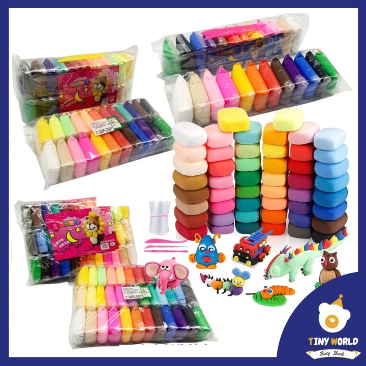 Air Dry Clay Set Non Toxic 12/24/36 Super Light Clay Butter Slime ...