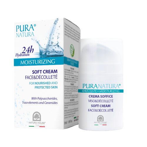 Pura Natura Moisturizing Soft Cream Face & Decollete 50ml | Lazada