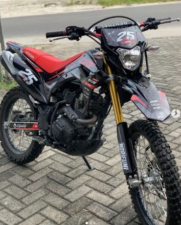 DECAL CRF 150L HITAM MERAH CUSTOM | Lazada Indonesia