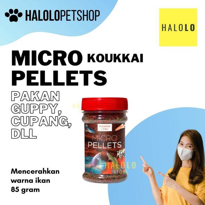 Pelet Mikro Guppy Cupang Tetra Angel Fish Micro Pellets Koukkai ...