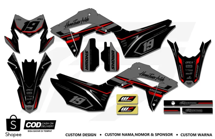 DECAL CRF 150L KEREN DEKAL CRF TRAIL SUPERMOTO CUSTOM DESAIN | Lazada ...