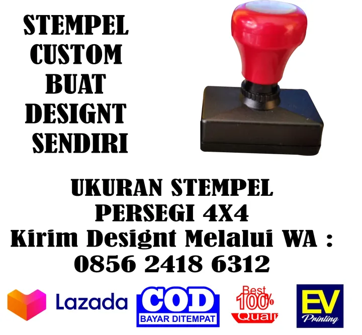 STEMPEL KOTAK 4X4 CM | Lazada Indonesia