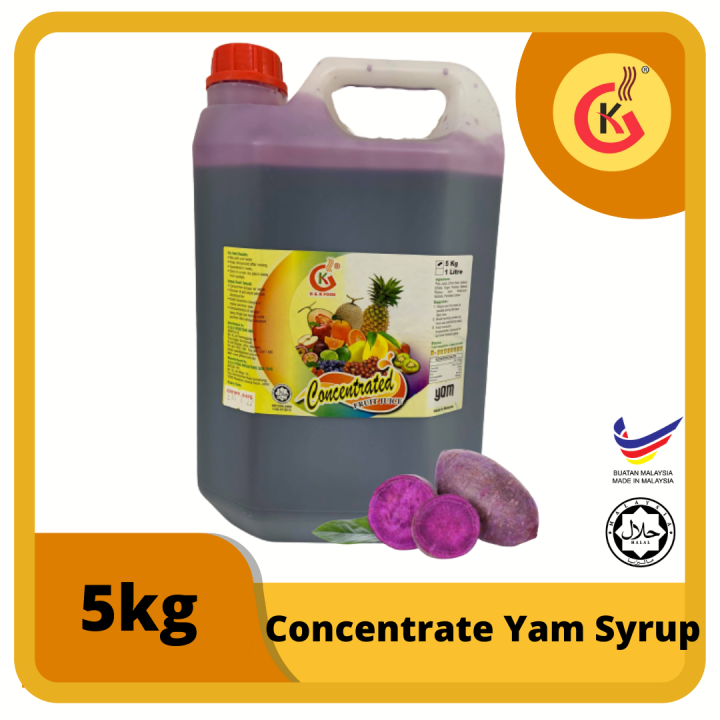 [100% JAKIM HALAL] 5kg Concentrate Yam Syrup/ Yam Milk Shakes/ Yam Ice ...