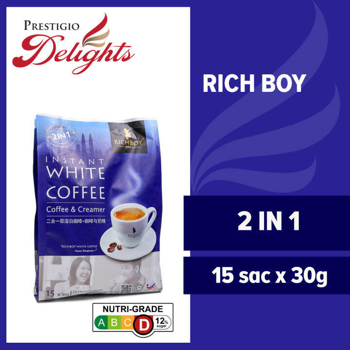 Richboy 2 in 1 Instant White Coffee (15 x 30g) (Blue) | Lazada Singapore