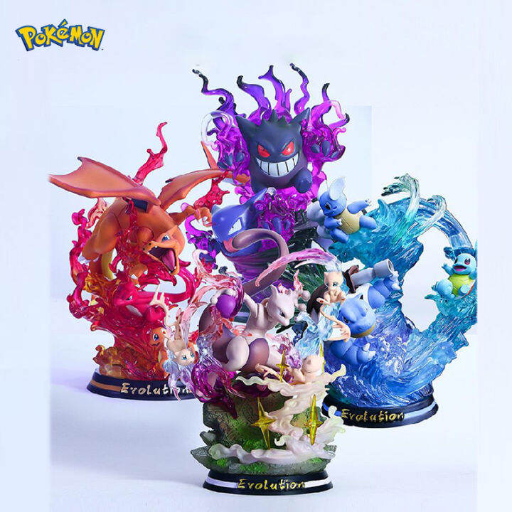 Pokemon Super Dream Evolution GK Watch Pikachu Charmander Gengar Figure ...