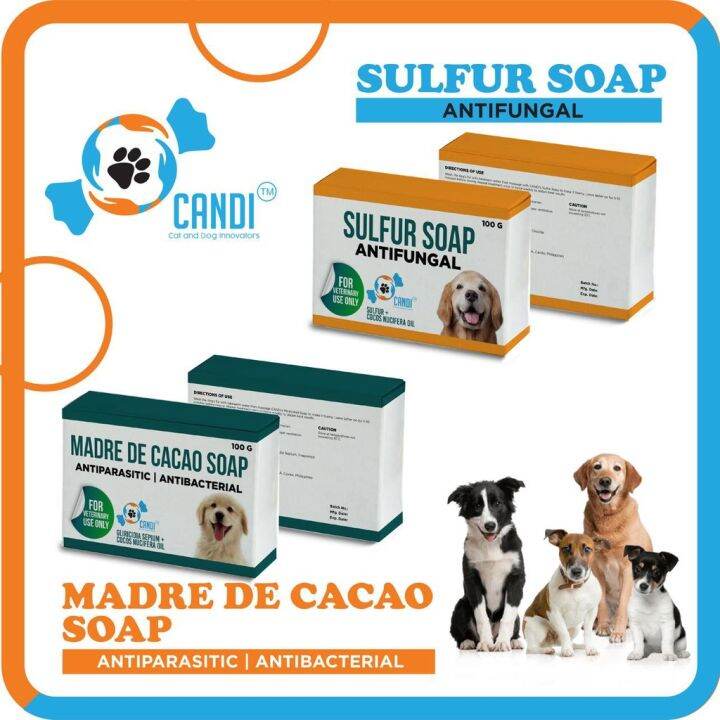 【COD】 Candi Madre De Cacao and Sulfur Medicated Soap for Dogs and Cats ...