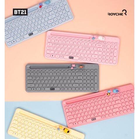 ROYCHE Wireless keyboard BT21 BTS HANGUL KOREA | Lazada Indonesia