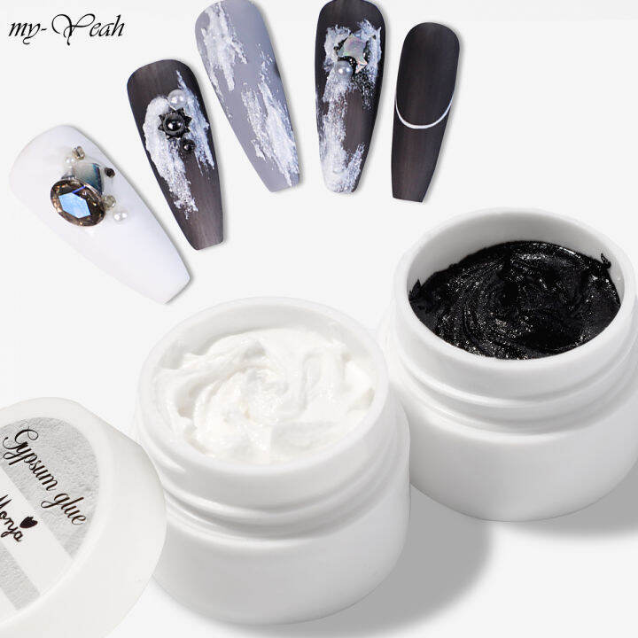 Monja 5g Engraved Drawing 3D Nail Plaster Effect Drawing Gypsum Gel UV ...