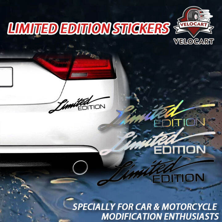 Reflective LIMITED EDITION English Car Sticker Laser Design High ...