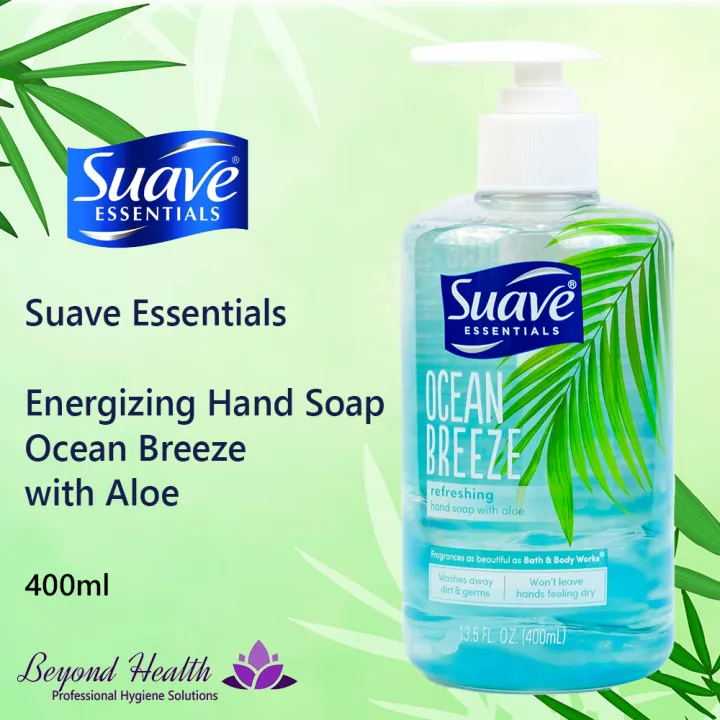 Suave Essentials Ocean Breeze Refreshing Hand Soap with Aloe 400ml ...