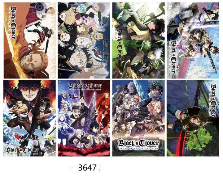 BLACK CLOVER POSTERS 8 PIECES A3 Size | Lazada PH