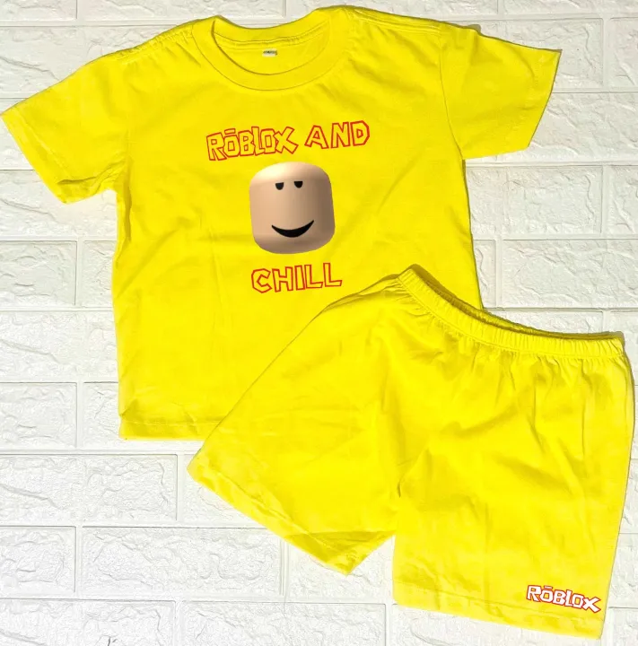 Roblox and Chill Kids Terno Shirt w/Short | Lazada PH