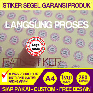 Stiker segel Garansi Cutting Bulat Kertas Pecah Telor | Lazada Indonesia