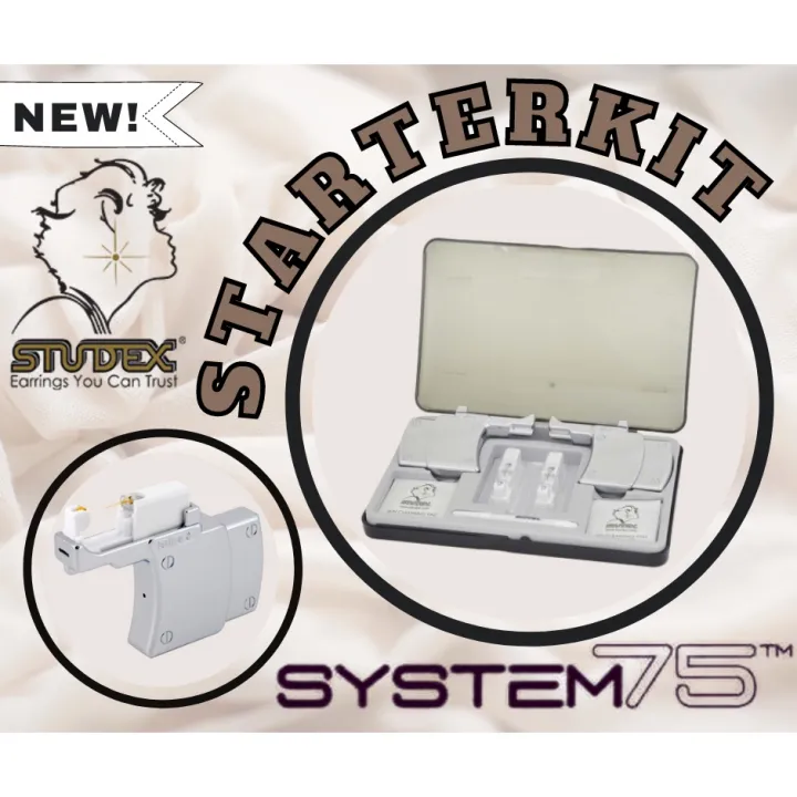 STUDEX SYSTEM 75 STARTER KIT TOUCH FREE WITH FREE PRACTICE EARRING STAINLESS EAR GUN | Lazada PH