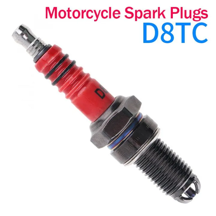 Spark Plug D8TC for Motorcycle 125cc 150cc 200cc 250cc Three-Electrode ...