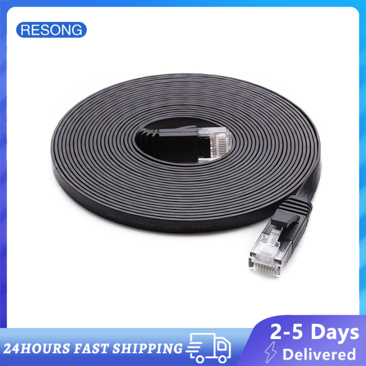 RESONG Cat6 flat Ethernet cable RJ45 Lan cable network Ethernet jumper ...