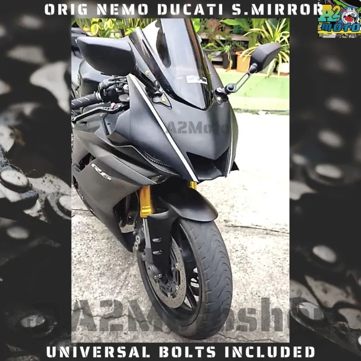 durable Orig NEMO DUCATI side mirror Universal. NMAX V2 V1 Aerox XMAX ...
