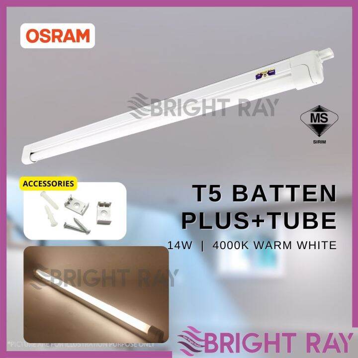 OSRAM T5 Batten Plus With Tube Ceiling Light Set Lighthing With Tube T5 ...