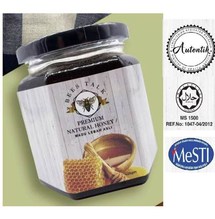 (Halal) Bees Talk Premium Pure Honey Madu Asli (425g) | Lazada